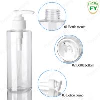 China refillable Shampoo Conditioner Dispenser Bottles , 250ml Square Lotion Pump Bottles for sale