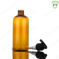 China 3.4 oz Shampoo Pump Dispenser Bottle , Clear amber shower pump bottles for sale