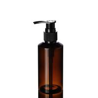 China PET Lotion Plastic Pump Bottles For Hand Sanitizer , Amber 5 Oz Pump Bottle PP Pump for sale
