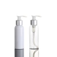 China 3.4oz Clear Shampoo Bottles With Pump Refillable Portable Size for sale