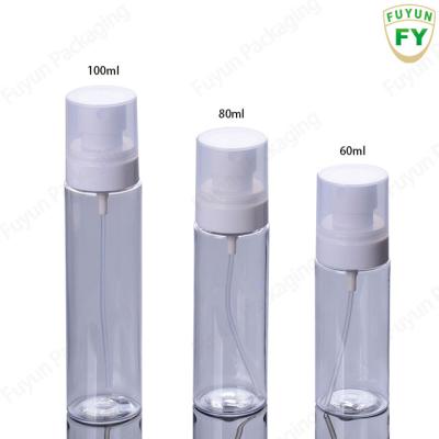 China 3.4oz Plastic Cosmetic Spray Bottles Chrome Surface Handling for sale