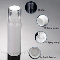 China Plastic 100ml Cosmetic Spray Pump Bottle Frost Surface Handling for sale