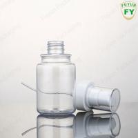 China Cosmetic PET 4oz Lotion Spray Pump Bottle Hot stamp Printing for sale
