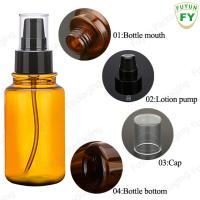 China Amber 5.7oz Empty Spray Bottle With Pressure Pump MSDS SGS Certificate for sale