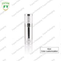 China Airless Pump Bottle 1oz/30ml Plastic Empty Clear Refillable Travel Container Dispenser for sale