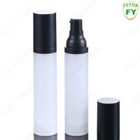 China Frosted Airless Cosmetic Pump Bottle Travel Size Refillable for sale