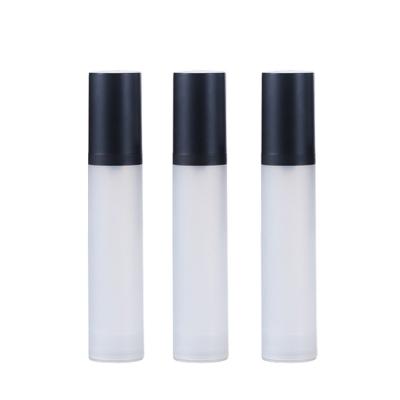 China Frosted Airless Cosmetic Pump Bottle Travel Size Refillable for sale