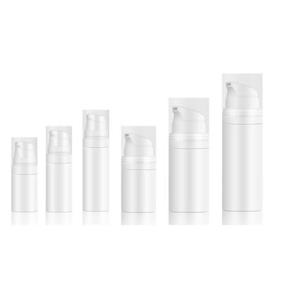 China Cream Airless Pump Bottle , Refillable Clear Pump Travel Bottle for sale