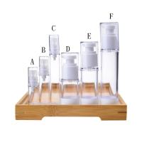 China Emulsion Lotion Airless Vacuum Pump Bottle Clear Bottle Body for sale