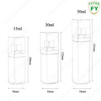 China Serum Clear Airless Pump Bottle silk Screen Printing for sale