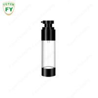 China 15ml 30ml 50ml custom luxury empty cream clear white black frosted cosmetic plastic spray lotion airless pum for sale