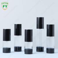 China 15ml 30ml 50ml custom luxury empty cream clear white black frosted cosmetic plastic spray lotion airless pum for sale