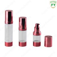 China Refill Small Airless Spray Bottles Gold Red For Cream Cosmetic for sale