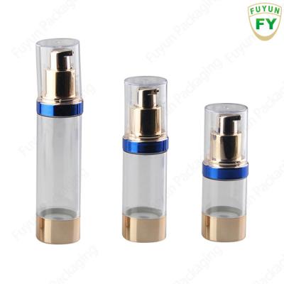 China Refill Small Airless Spray Bottles Gold Red For Cream Cosmetic for sale