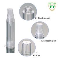 China Trials Type Airless Pump Bottle 5ml 10ml Screen Printing Surface for sale