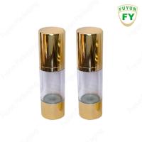 China 30ml Gold Airless Pump Bottle For cosmetic Lotion Face Cream for sale
