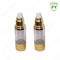 China 30ml Gold Airless Pump Bottle For cosmetic Lotion Face Cream for sale