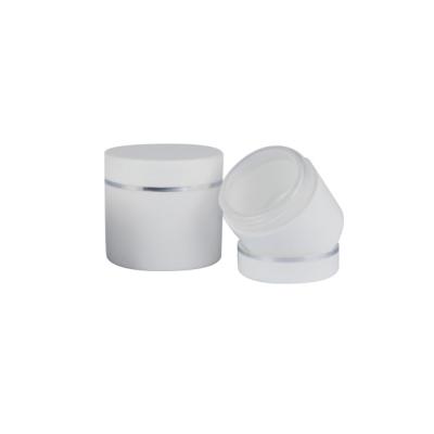 China 50g PP plastic Double wall Jar Cosmetic Lotion Cream Containers Pot Jars for sale