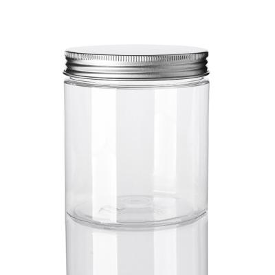 China 400ml storage clear jar food package container tea nut cookies PET plastic jar for sale