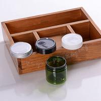 China Food Grade Round Plastic Canisters 50ml with Aluminum Lids for sale