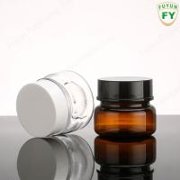 China Fuyun Plastic Storage Jar , 60ml Amber Plastic Containers for sale