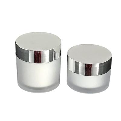 China sgs 50g Double Wall Cosmetic Jars with screw top lids for sale