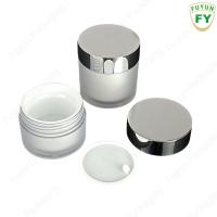 China sgs 50g Double Wall Cosmetic Jars with screw top lids for sale