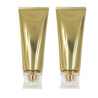 China Cosmetic Gold 100ml Hand Cream Tube Custom Printing SGS certificate for sale