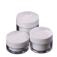 China Fuyun Acrylic Cosmetic Jar , 20g Acrylic Cream Containers for sale
