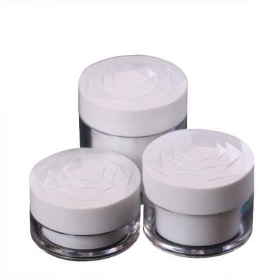 China Fuyun Acrylic Cosmetic Jar , 20g Acrylic Cream Containers for sale