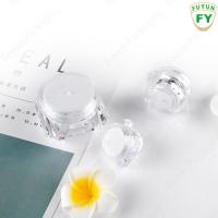 China 5g 10g Acrylic Cosmetic Jar Frost Chrome Surface Handling for sale