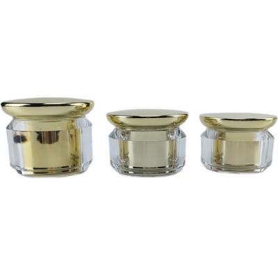 China Empty 4oz 100ml Acrylic Cosmetic Jars for Serum Lotion for sale