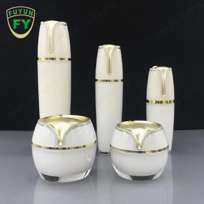 China Skin Care Packaging Cosmetic Acrylic Cream Bottle with Pump 120ml for sale