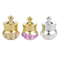 China Empty 5g Plastic Crown Shape Acrylic Cosmetic Jar For Eye Cream for sale