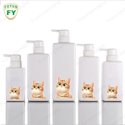 China 500ml Pump Bottle Dispensers for Lotion Shampoo Square Shape for sale