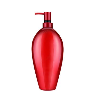 China PET Oval Shape Plastic Press Bottle For Shampoo Cream Lotion for sale