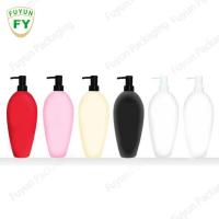 China PET Oval Shape Plastic Press Bottle For Shampoo Cream Lotion for sale