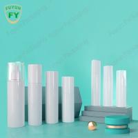 China Empty Cosmetic Cylinder White Plastic Pump Bottle 15ml 30ml 50ml for sale