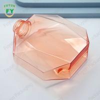 China 350ml PET PETG Liquid Soap Dispenser Bottle Hexagon Shape For Shampoo for sale