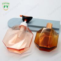 China 350ml PET PETG Liquid Soap Dispenser Bottle Hexagon Shape For Shampoo for sale