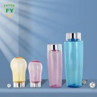 China Facial Toner Silver Cap Empty Plastic Bottles 500ml For Cosmetic Packaging for sale