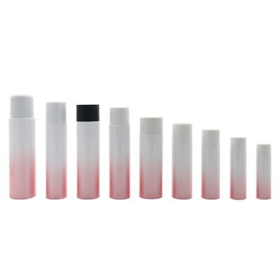 China Plastic White PET Spray Bottle 60ml 100ml 120ml Gradient Color for sale