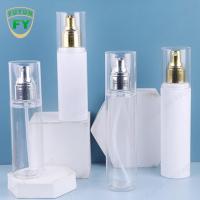 China PET White Clear Plastic Spray Bottle 30ml 50ml 100ml 120ml For Cosmetic Packaging for sale