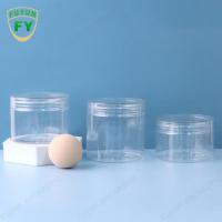 China Food Grade Hermetic Clear PET Plastic Jar Food Grade With Aluminium Lids for sale