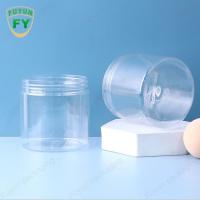 China Food Grade Hermetic Clear PET Plastic Jar Food Grade With Aluminium Lids for sale
