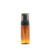 China 50ml 100ml 150ml Pump Soap Dispenser Bottle Amber Round for sale