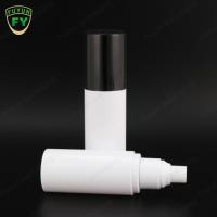 China Cylinder White Black Plastic PET Lotion Bottle With Pump Screen Printing for sale