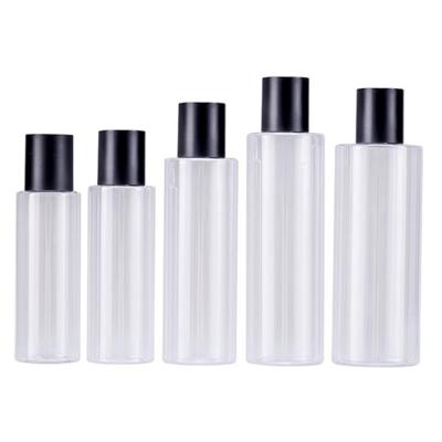 China Plastic Round Shape 200ml Plastic Bottle For Shampoo Cosmetic 100ml 150ml for sale