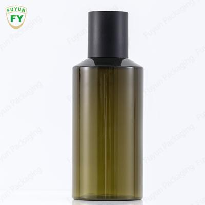 China Green 200ml PET Plastic Empty Lotion Bottle With Screw Lid for sale