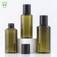China Green 200ml PET Plastic Empty Lotion Bottle With Screw Lid for sale